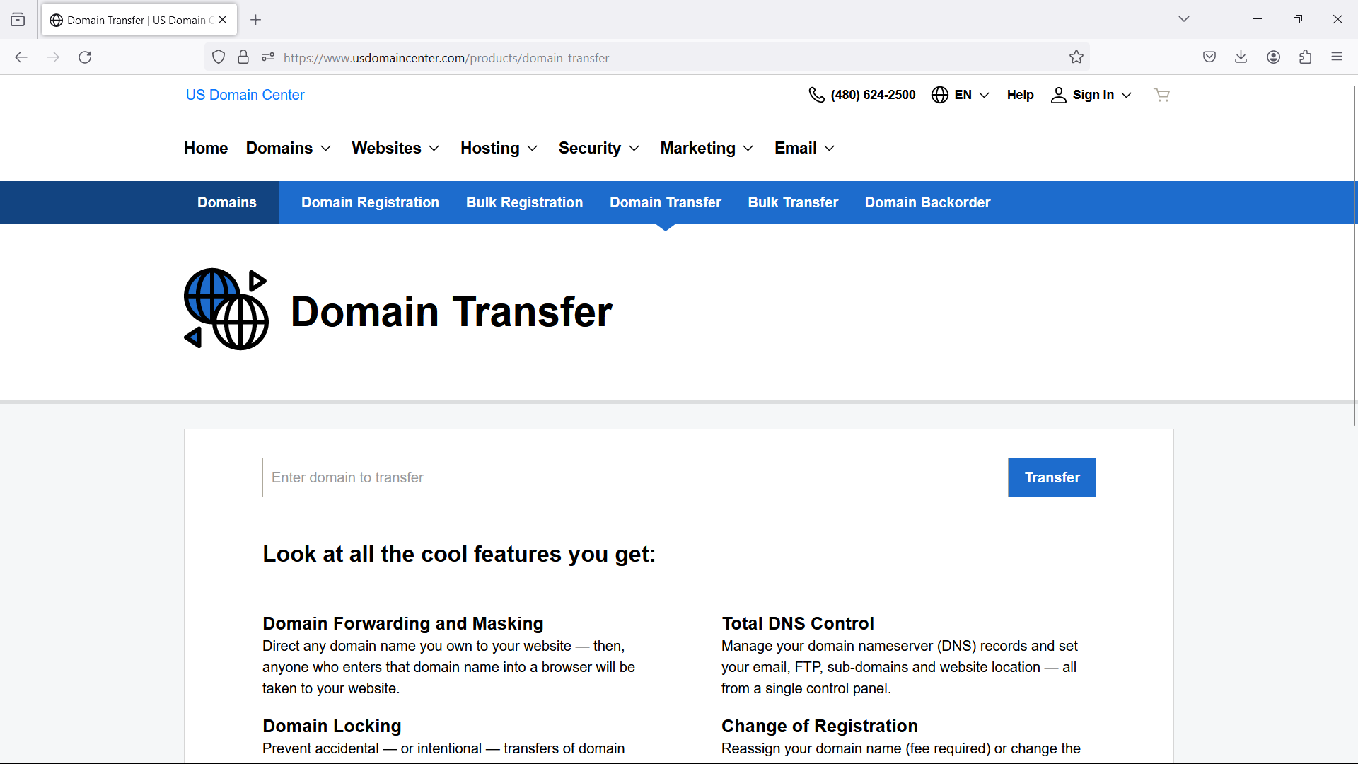 US Domain Center 域名转移 – 免费企业建站- 自助建站| 自助建站系统| 免费WordPress建站服务